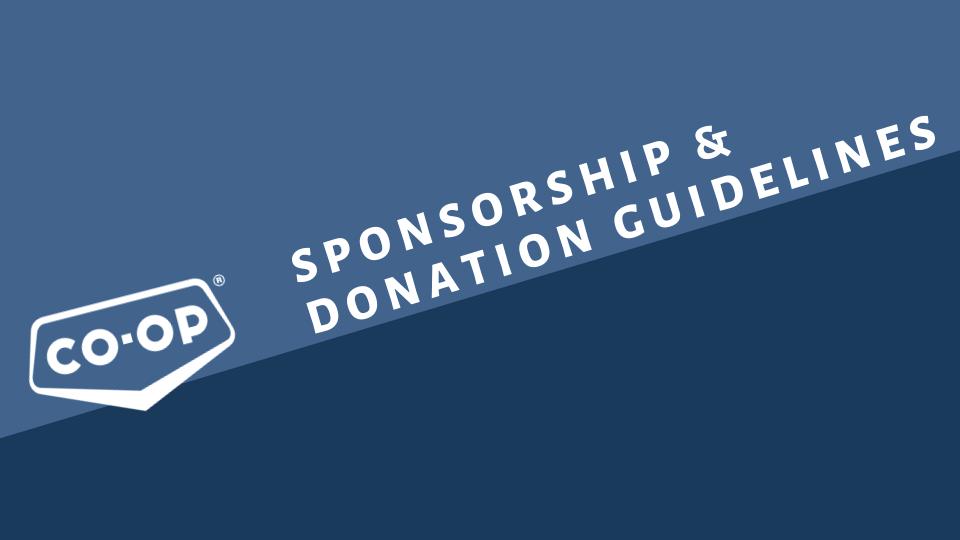 Sponsorship and Donation Guidelines | Homestead Co-op
